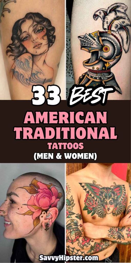 A Collection Of 33 Striking American Traditional Tattoo Designs To ...